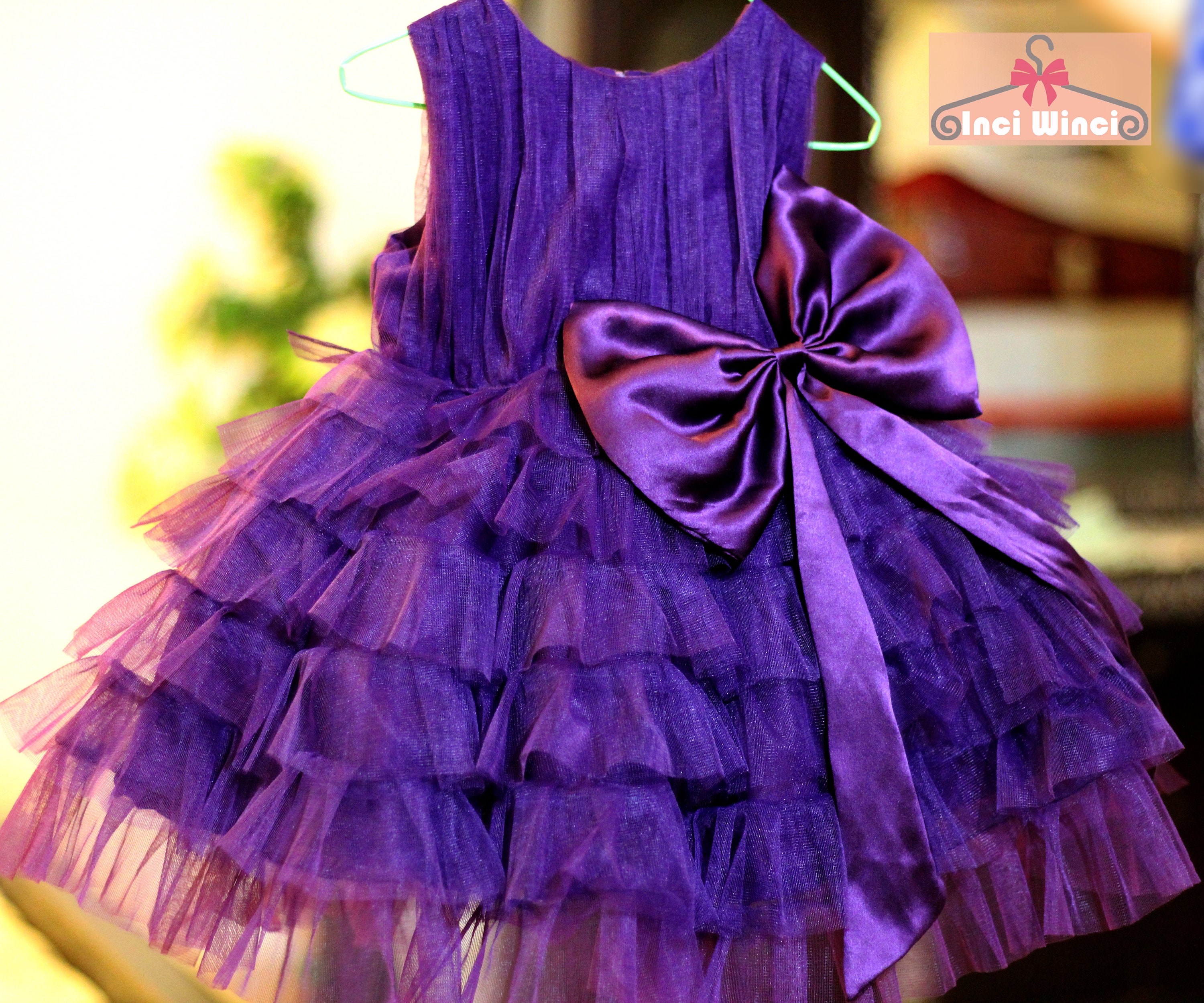 Ruffle Layered Tulle Puffy Girl Dress Multi Tiered Long Evening Ball ...