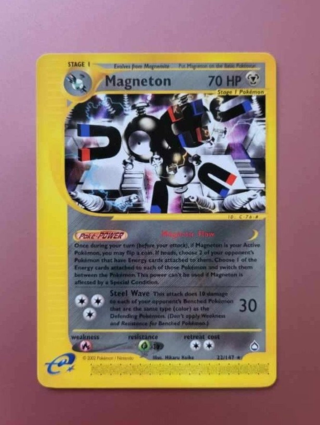 Magneton 22/147 E-reader Pokemon Card - Etsy