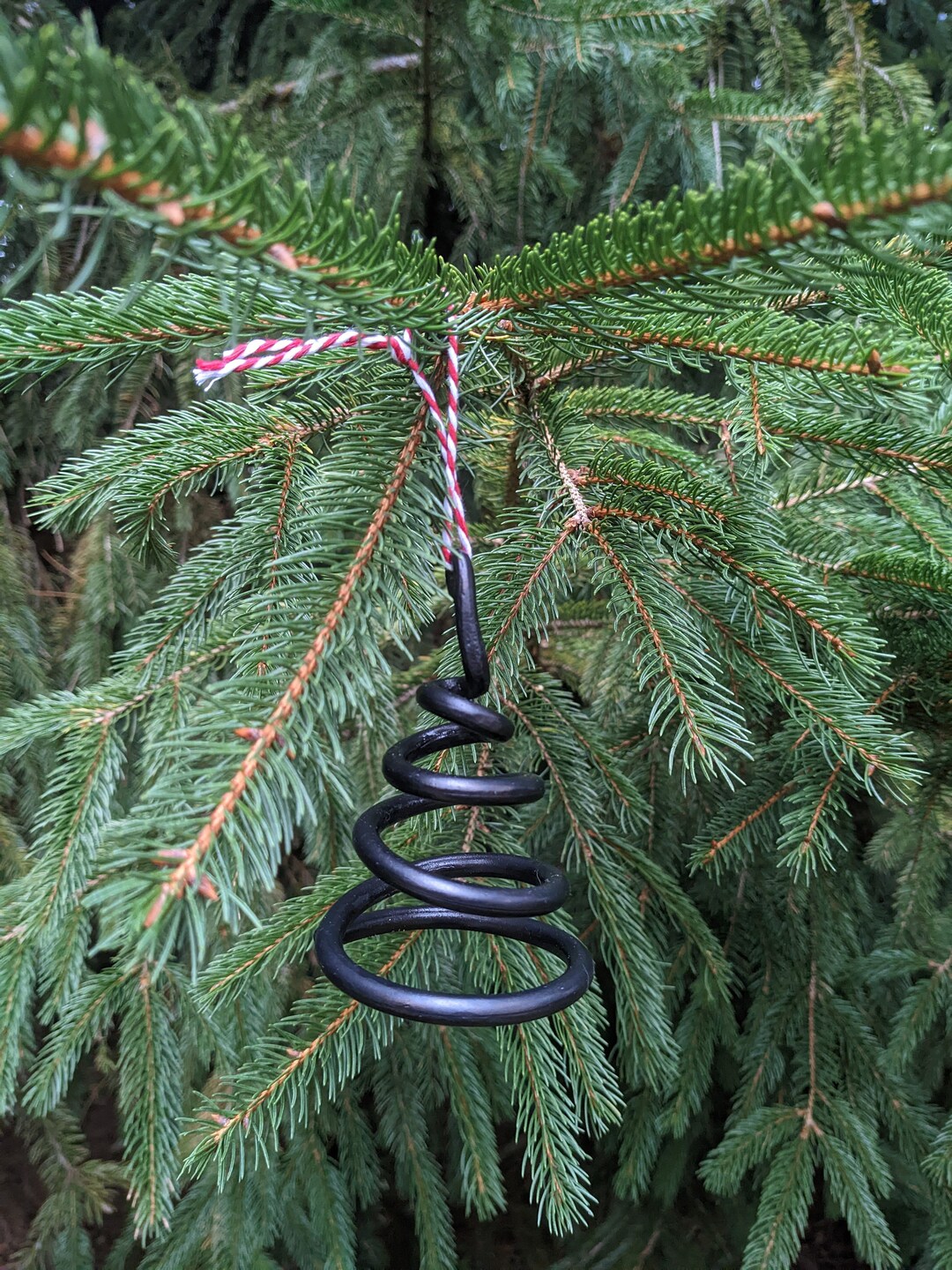 Forged Christmas Tree Ornament - Etsy