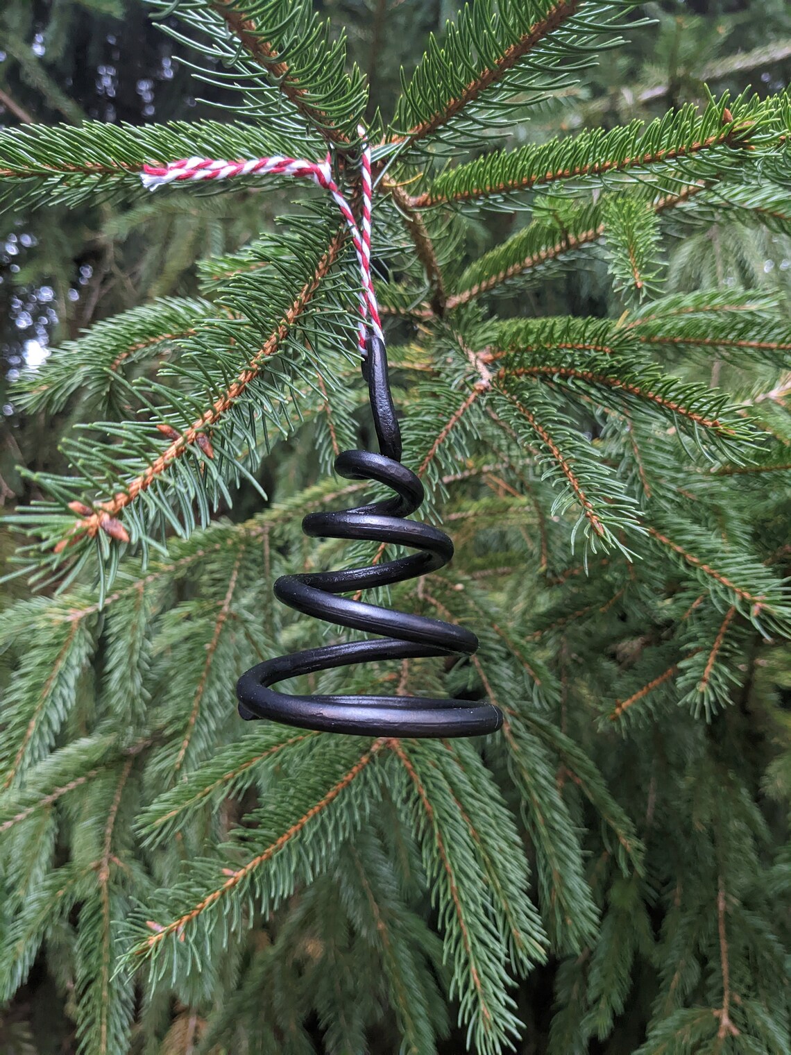 Forged Christmas Tree Ornament - Etsy