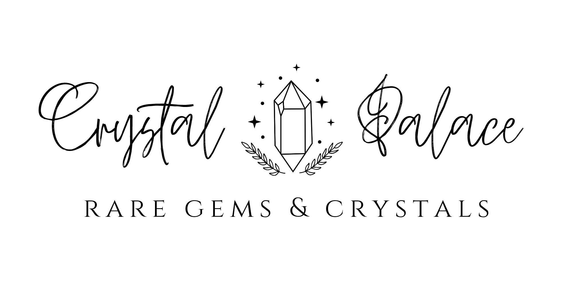 Crystal Logo, Script Logo, Spiritual Logo, Crystal Branding, Premade ...
