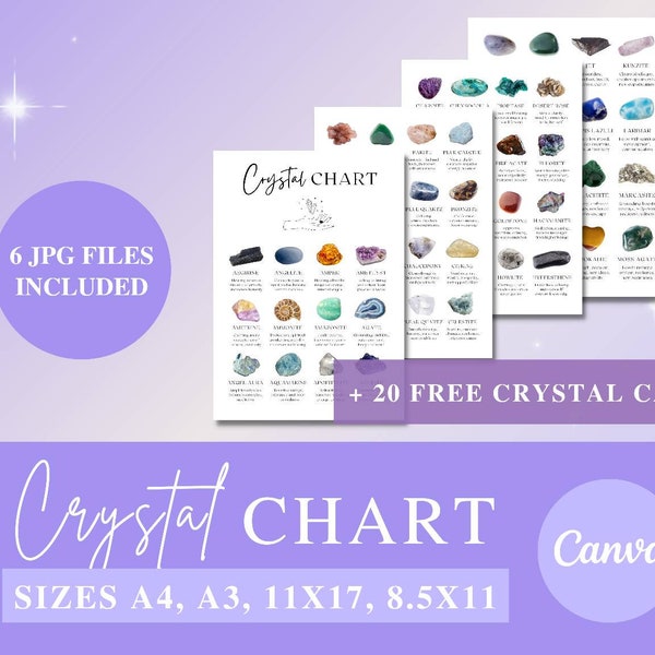 Printable Crystal Cards - Etsy