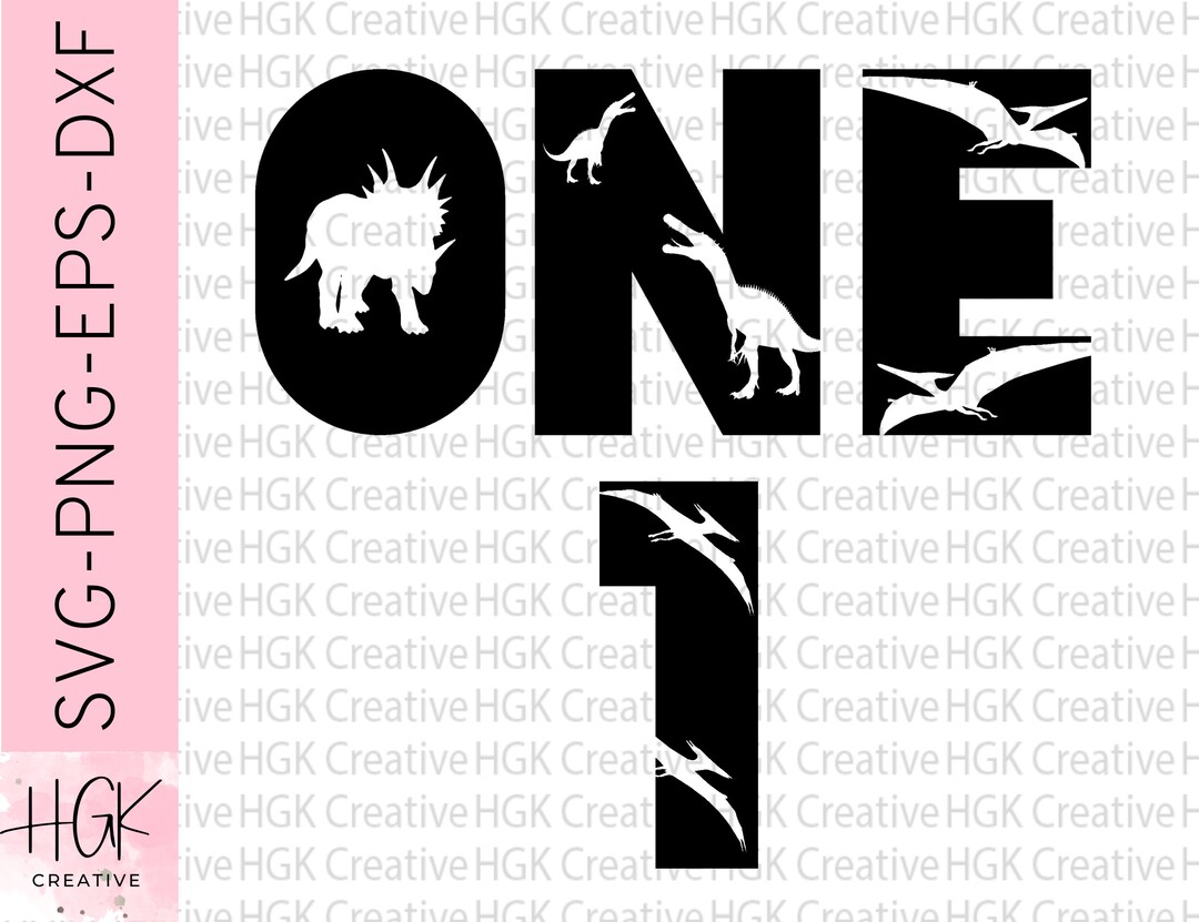 Dinosaur One SVG, One Dino Birthday SVG, First Birthday SVG Boy, 1st ...