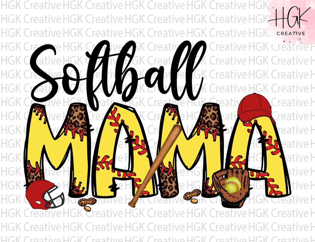 Softball Mama PNG, Softball Mom Png, Softball Game Day Png, Sublimation ...