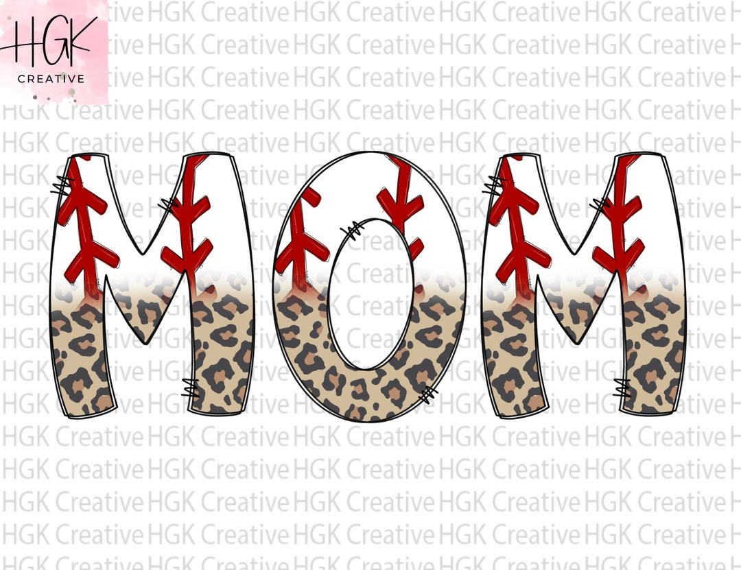 Baseball Mom PNG, Leopard Mama Shirt, Game Day Tshirt, Sports Mom Tee ...