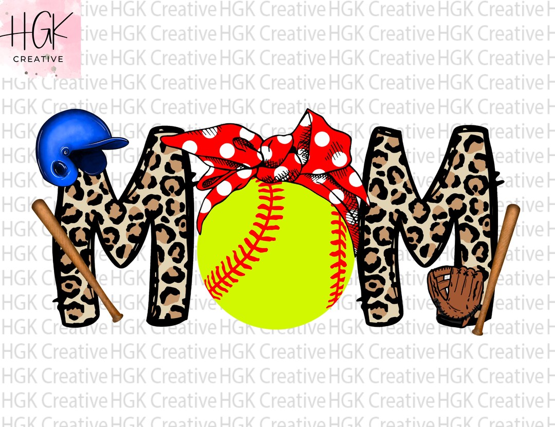 Softball Mom PNG, Mama Softball Game Day Shirt, Sublimation Designs ...