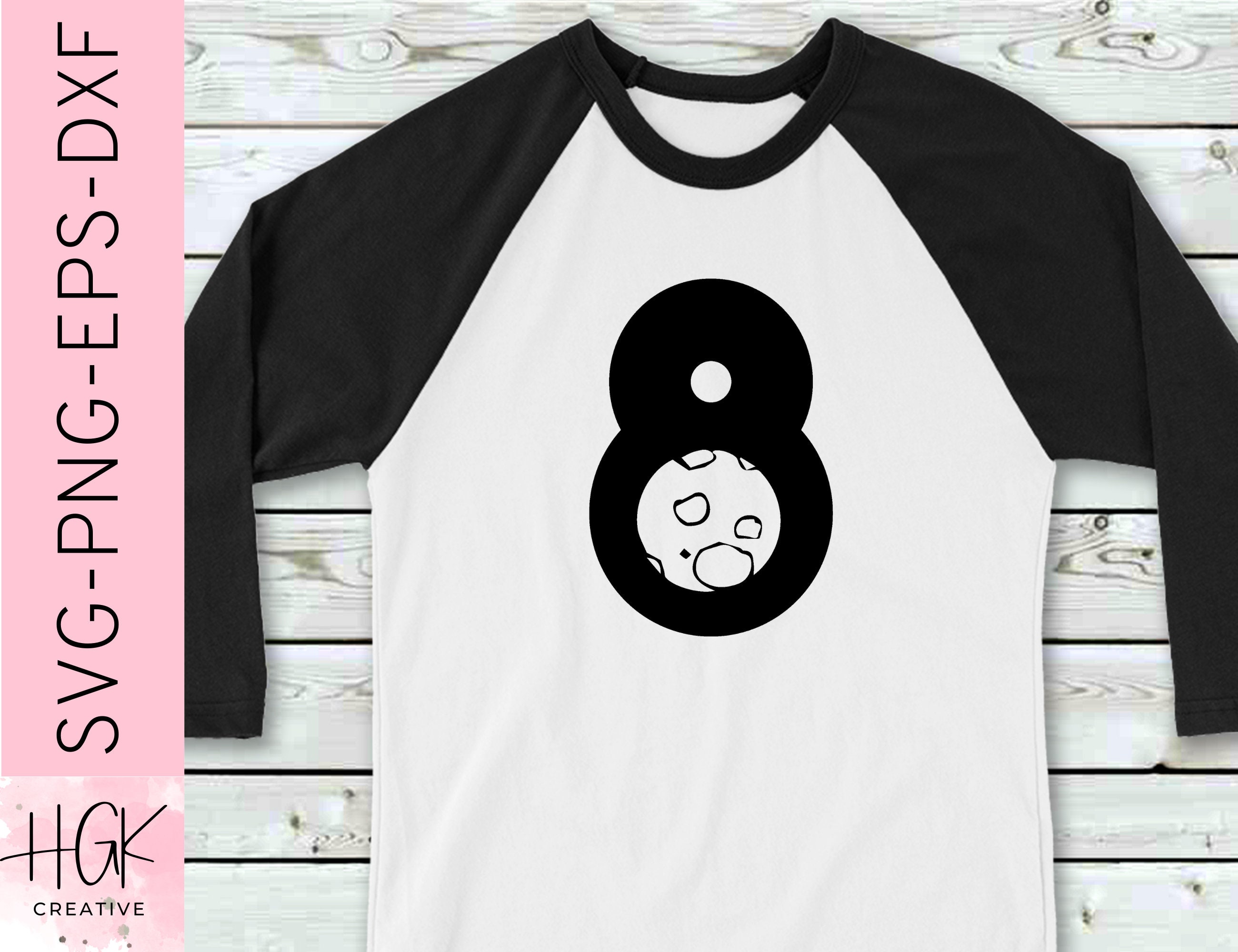 Space Eight SVG, Eight Outer Space Birthday Shirt, Eight Bday Boy ...