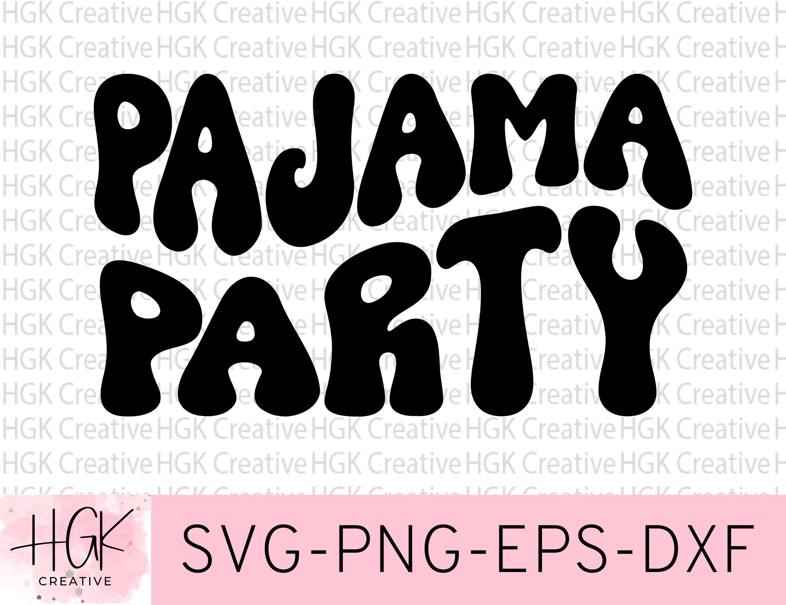 Pajama Party SVG, Pajama SVG, Slumber Party Shirt Svg, Girl Birthday ...