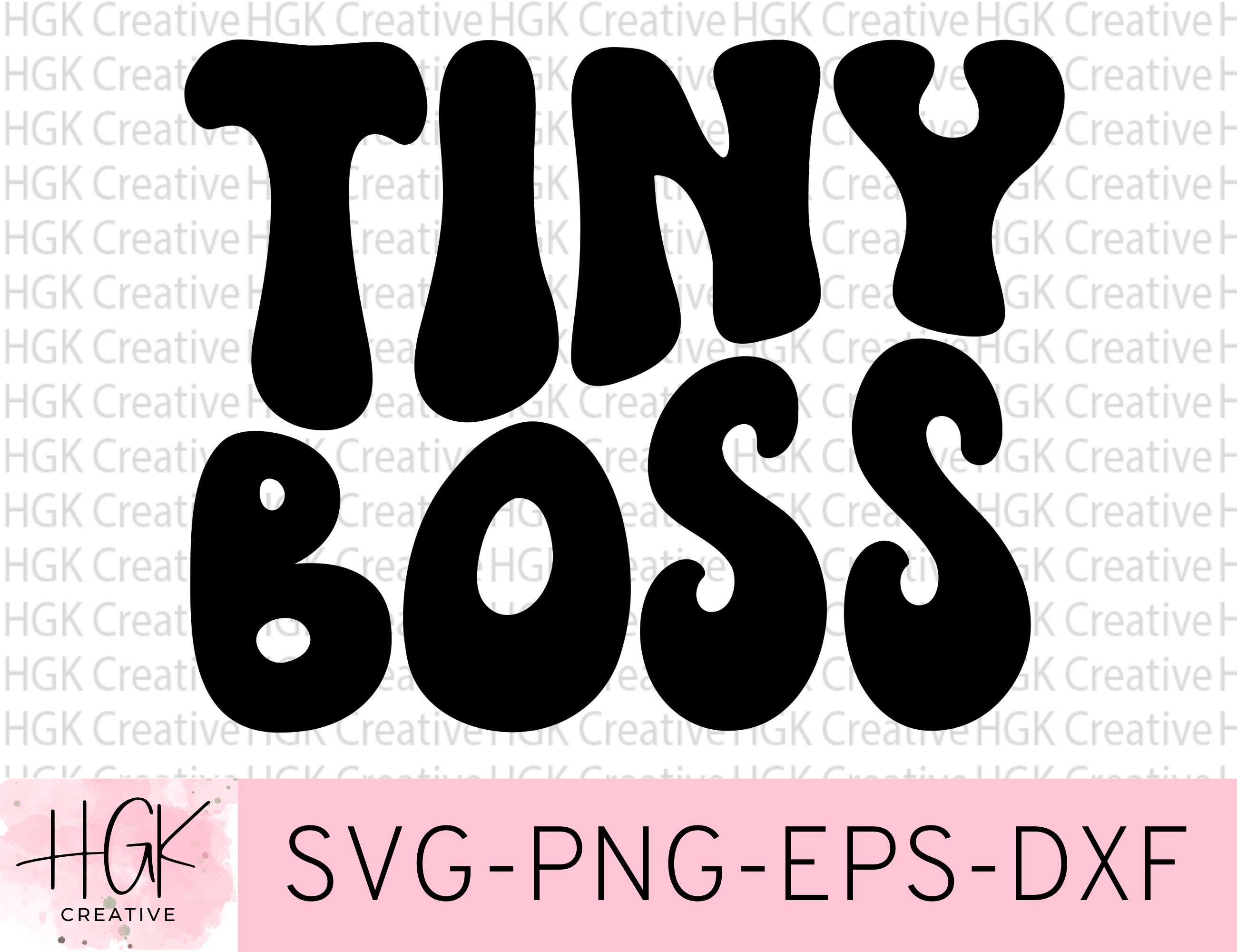 Tiny Boss Wavy SVG, Wavy Stacked SVG, Retro Wavy Svg, Baby Onesie ...