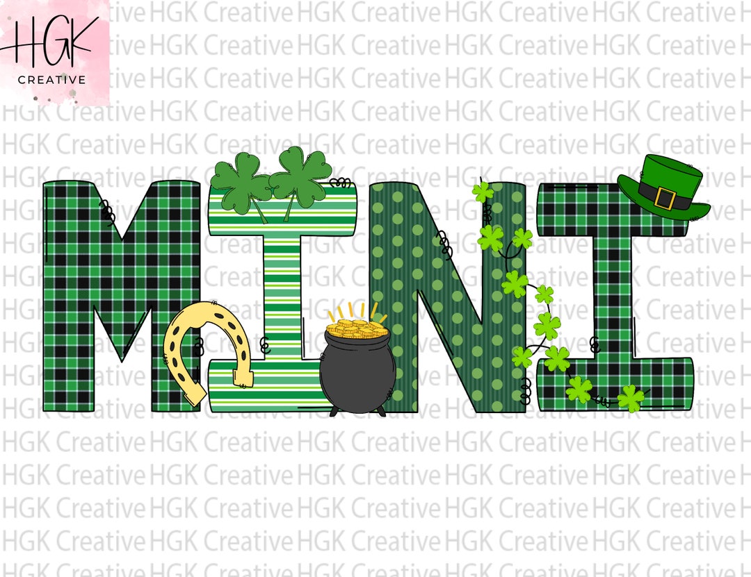 Mini St Patricks Day PNG, St Patricks Day Sublimation Design Downloads ...