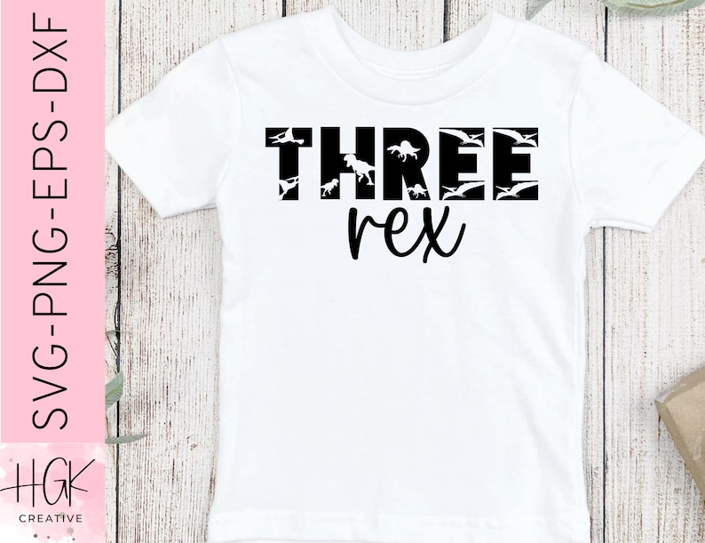 Three Rex SVG, Three T Rex SVG, Three Rex Birthday SVG, Birthday ...