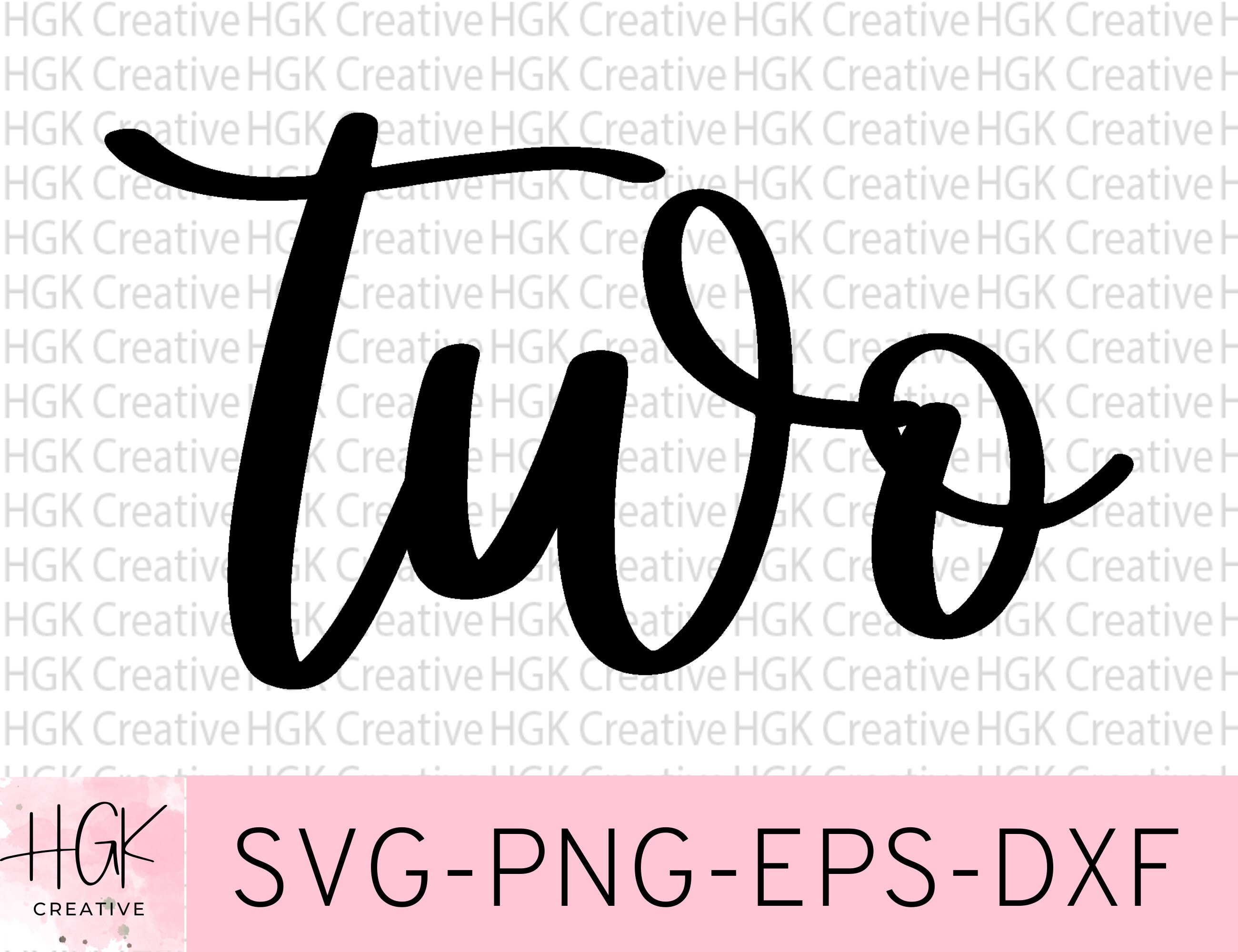 Two Cake Topper SVG, Second Birthday SVG, Happy Bday Cupcake Topper SVG ...