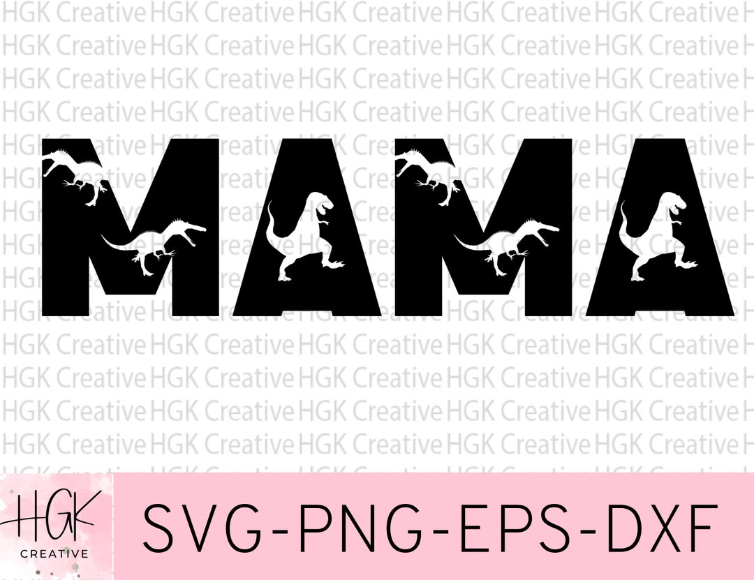 Mama Dinosaur SVG, Mom Dinosaur Birthday Party, Family Birthday Shirts ...