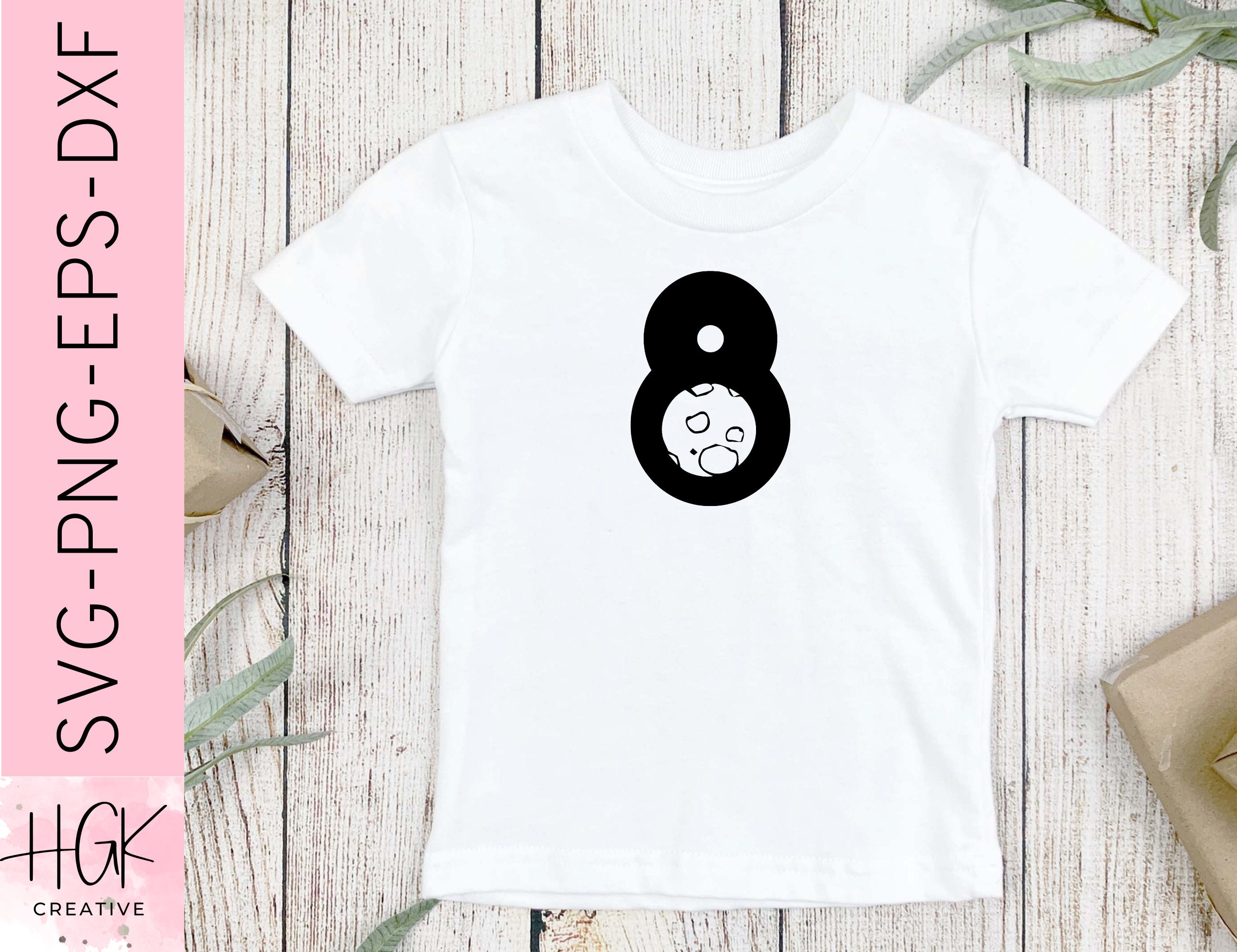 Space Eight SVG, Eight Outer Space Birthday Shirt, Eight Bday Boy ...