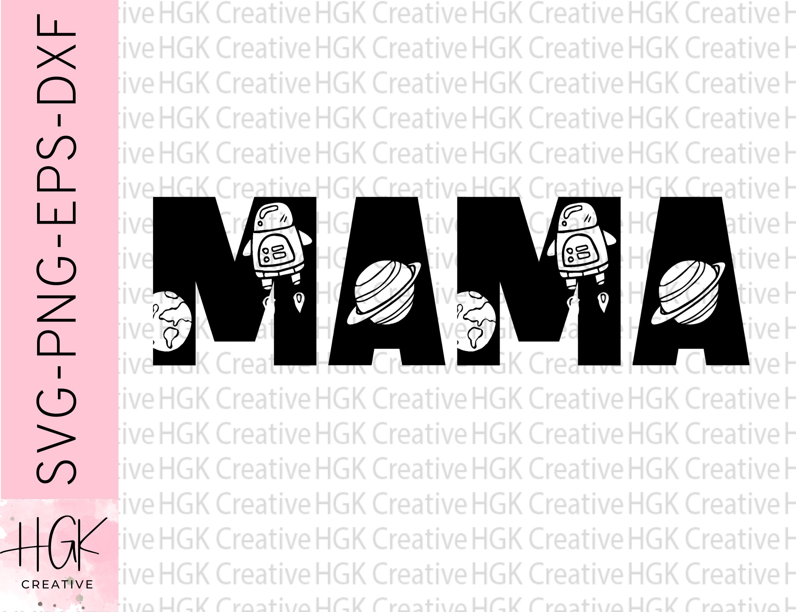 Mama Space SVG, Mama Outer Space Birthday Party Shirt, Mom Sweatshirt ...