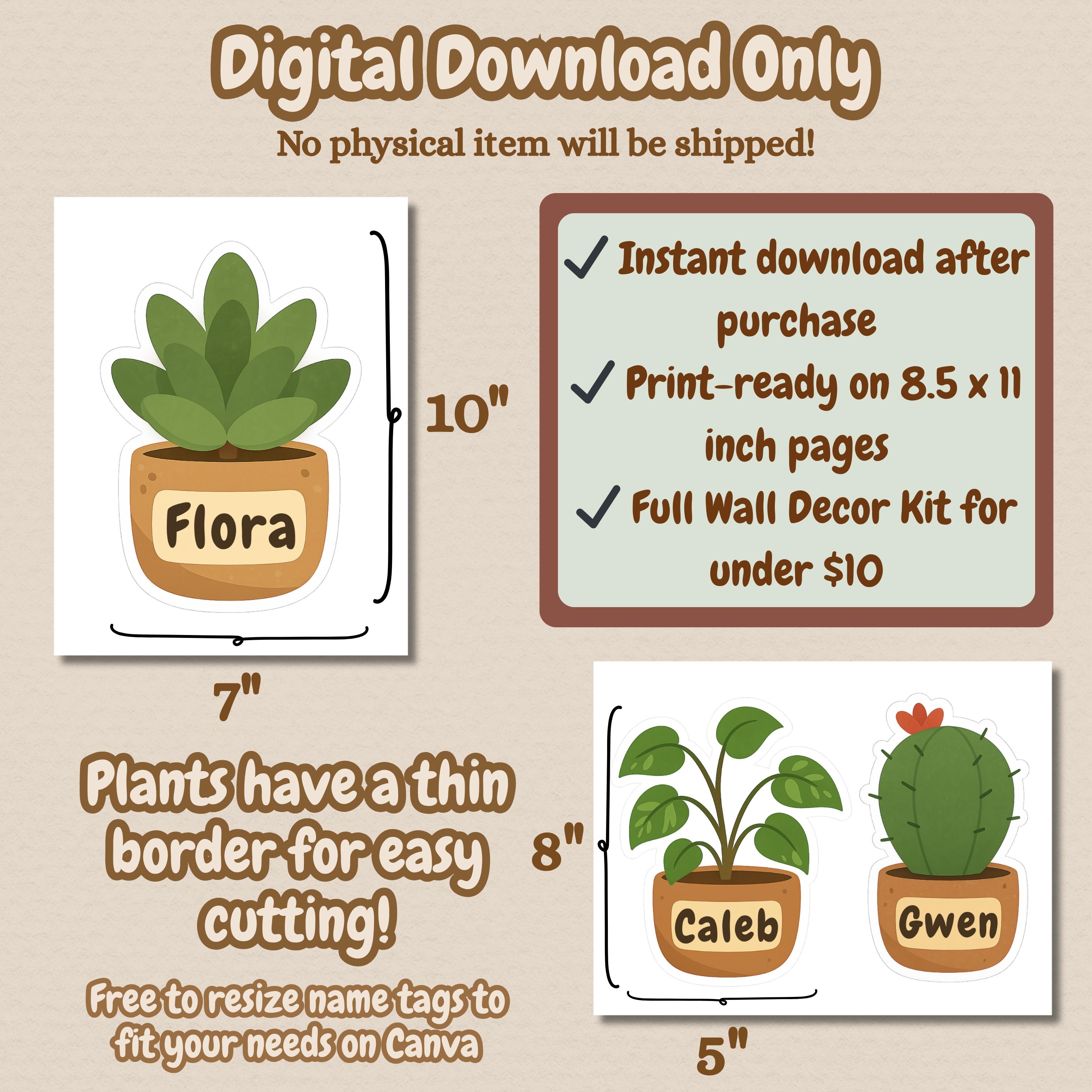 Spring Classroom Decor Kit Printable | Let’s Grow Bulletin Board ...