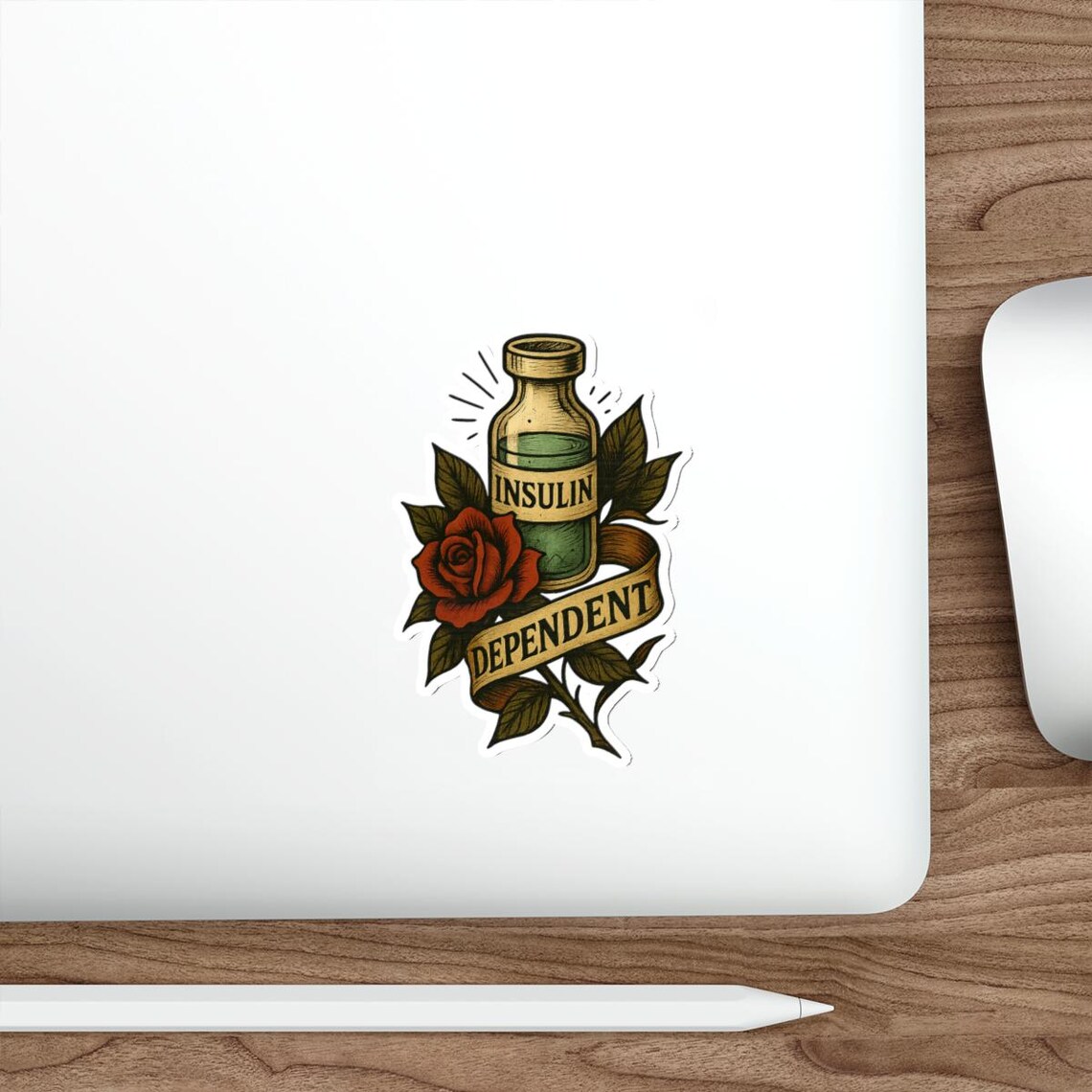 Insulin Dependent Sticker | Tattoo Style Diabetes Awareness Decal ...