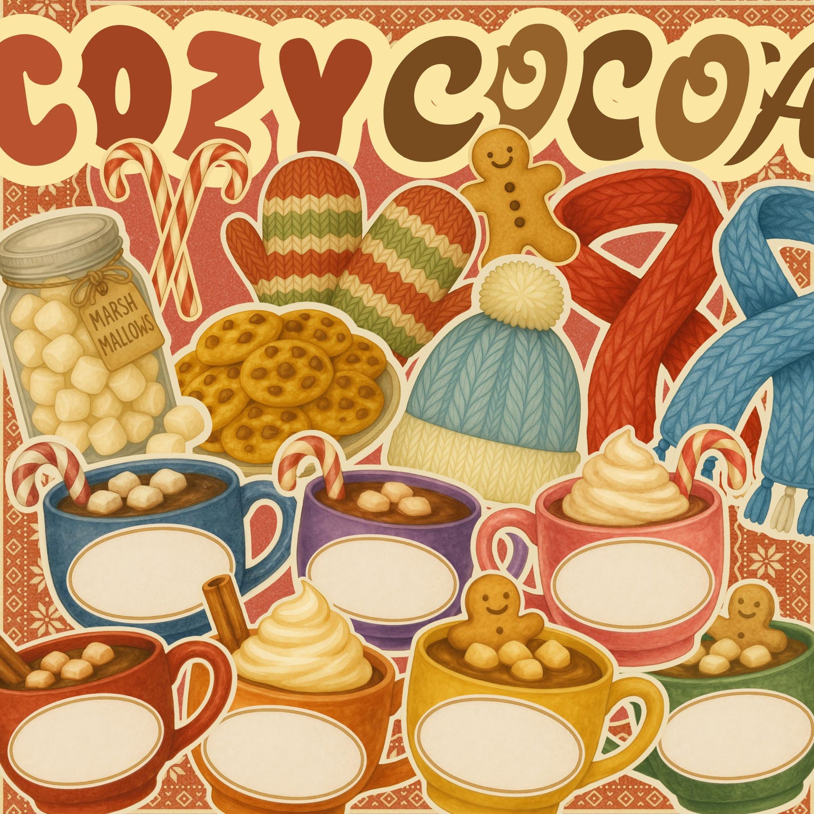 Winter Bulletin Board Set – Cozy Cocoa Classroom Decor, Editable Canva ...