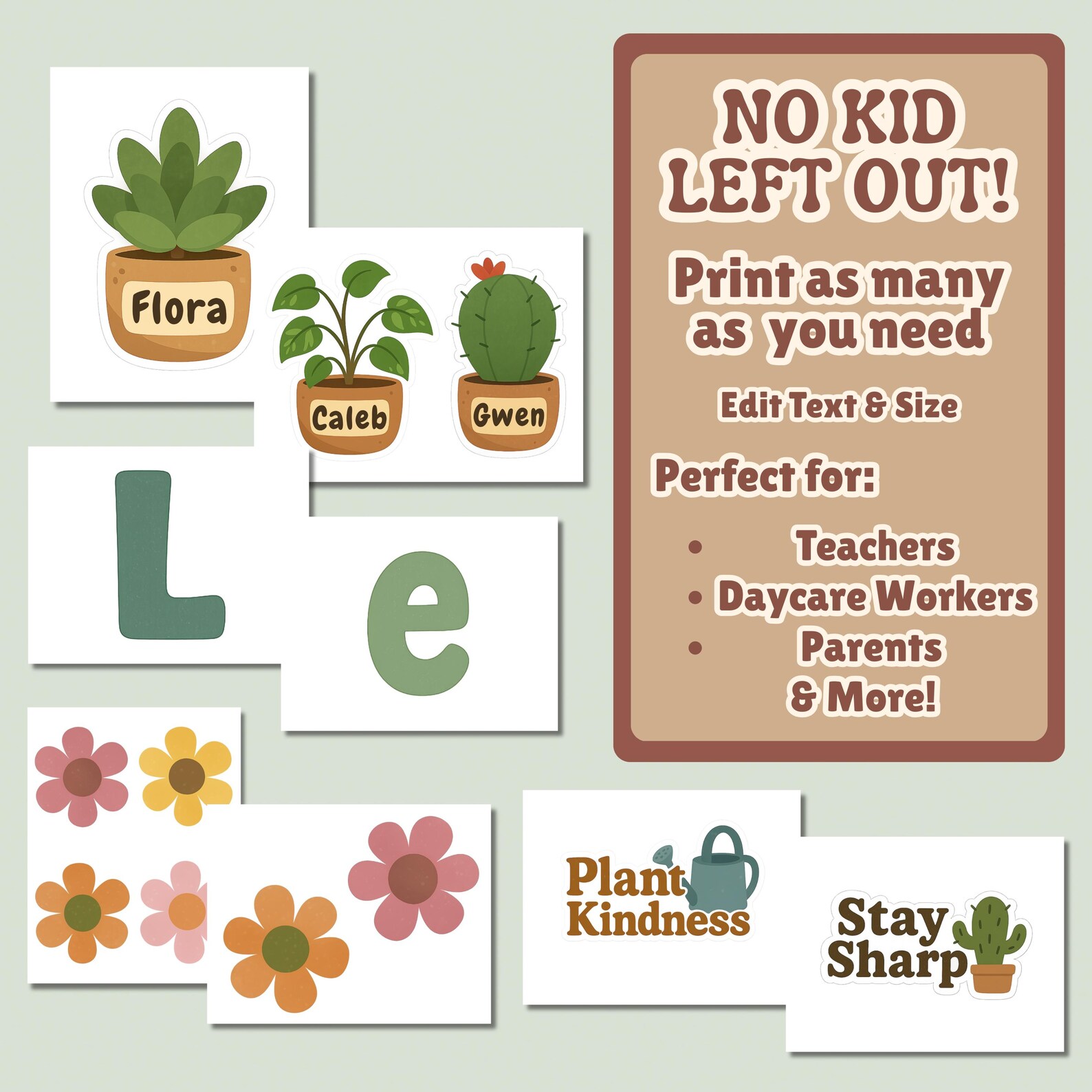 Back to School Classroom Decor Kit Printable | Let’s Grow Bulletin ...