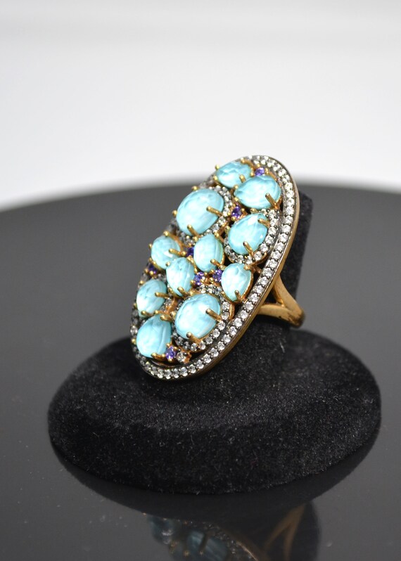 Beautiful Enigma- Sterling silver coated in Gold col… - Gem