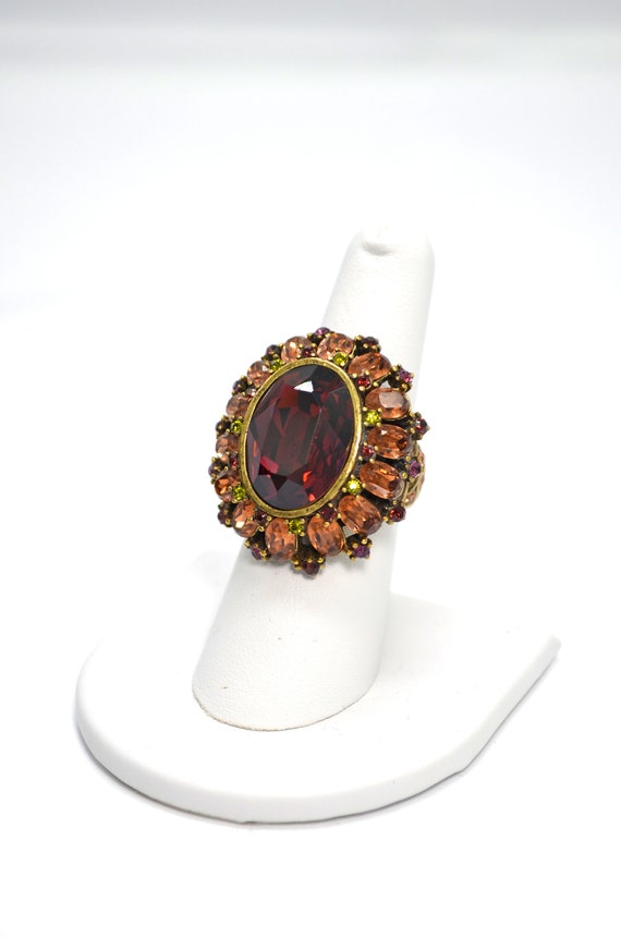 vintage deep amber orange - Gem