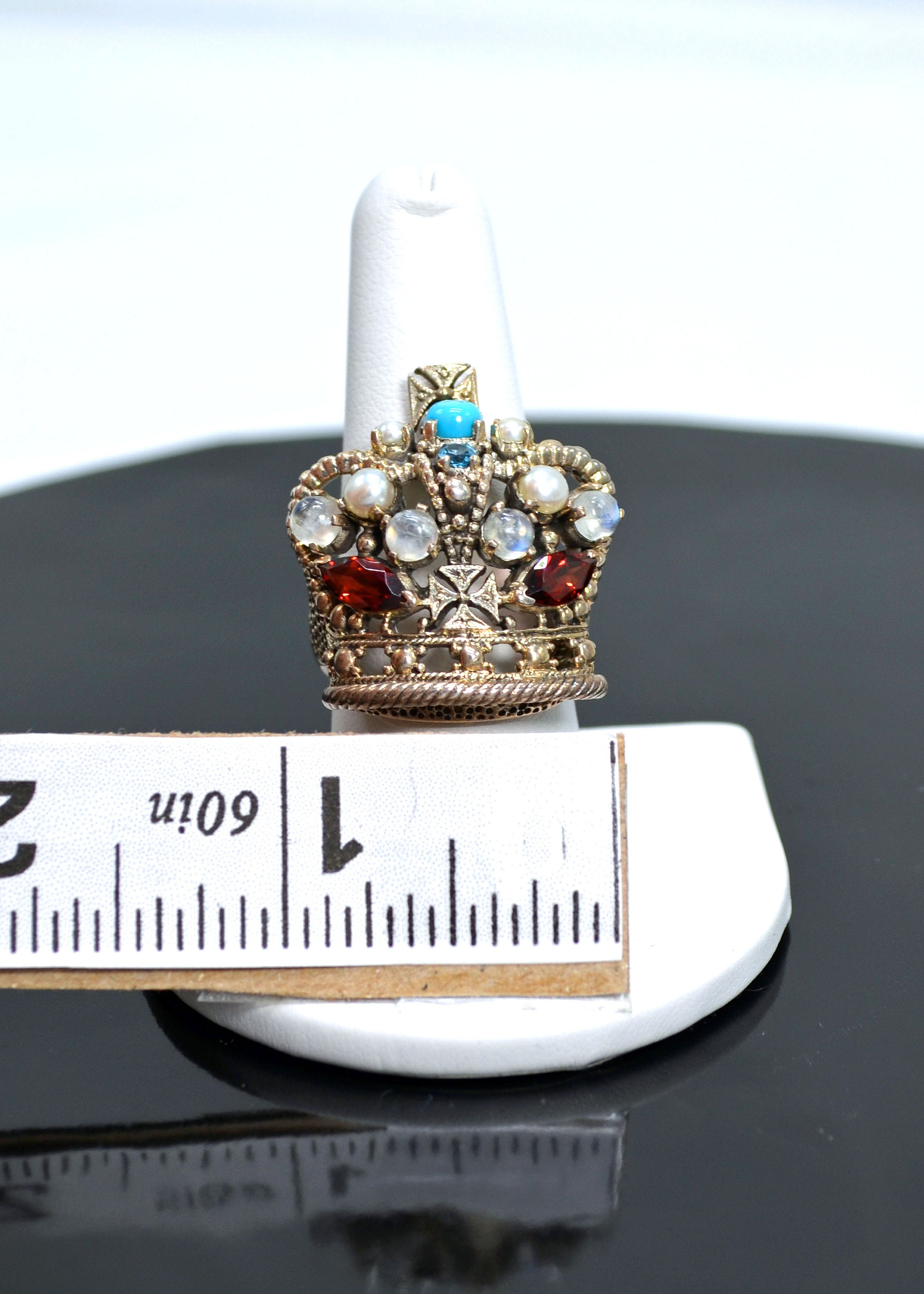 Royal Crownvintagerarebejeweled Silver Nicky Butler Ring - Etsy