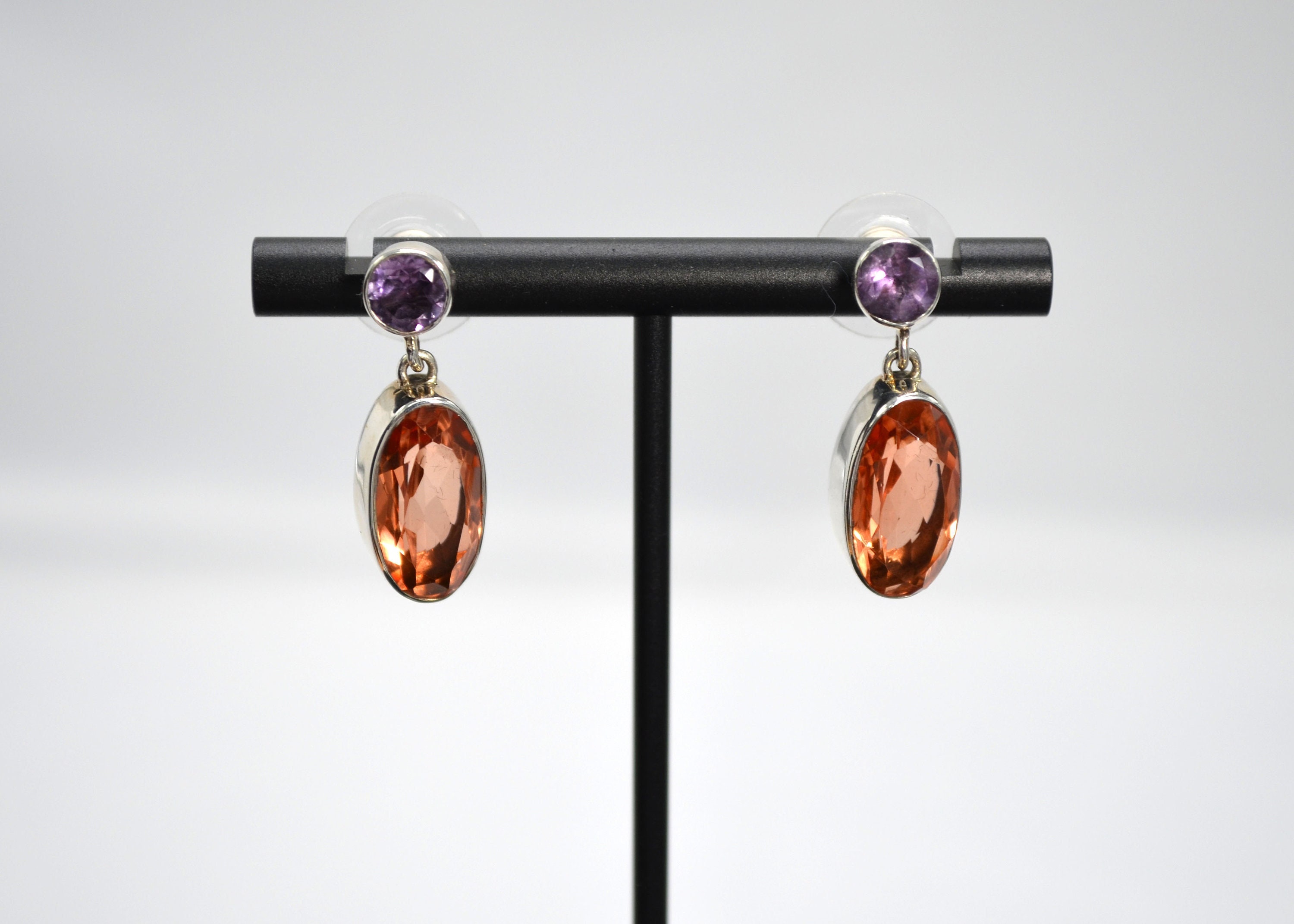 VINTAGE RARE Beautiful Peach Quartz Amethyst Nicky Butler - Etsy