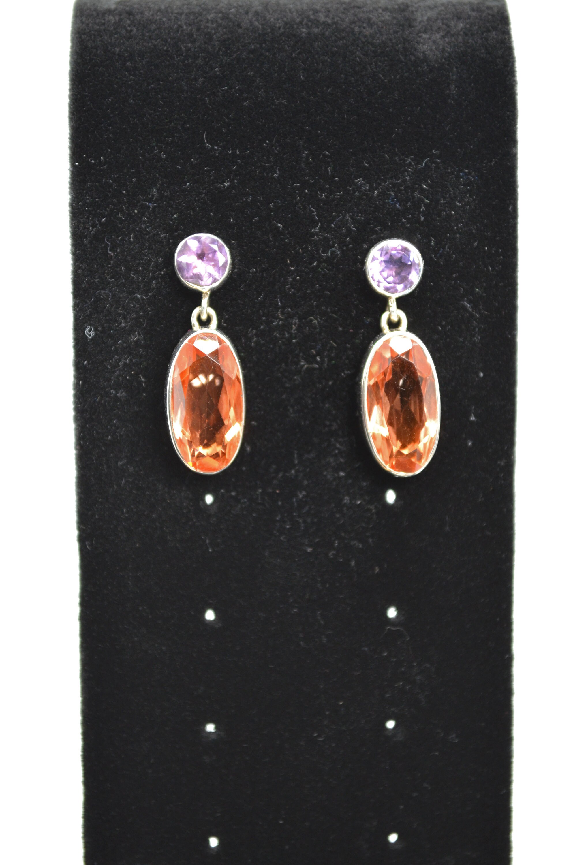 VINTAGE RARE Beautiful Peach Quartz Amethyst Nicky Butler Silver ...