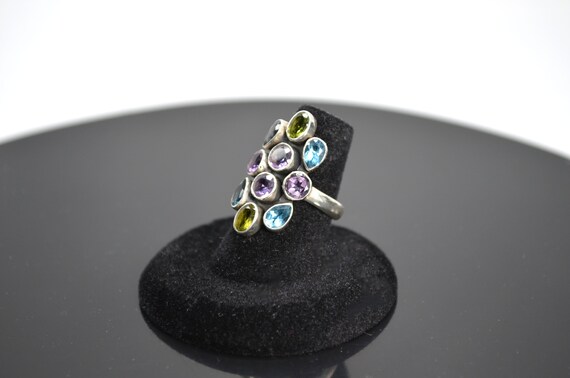 VINTAGE Nicky Butler Pretty Multi-Stone Peridot Blue … - Gem