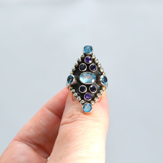 VINTAGE *RARE* Spectacular Amethyst Blue Topaz Lolite… - Gem