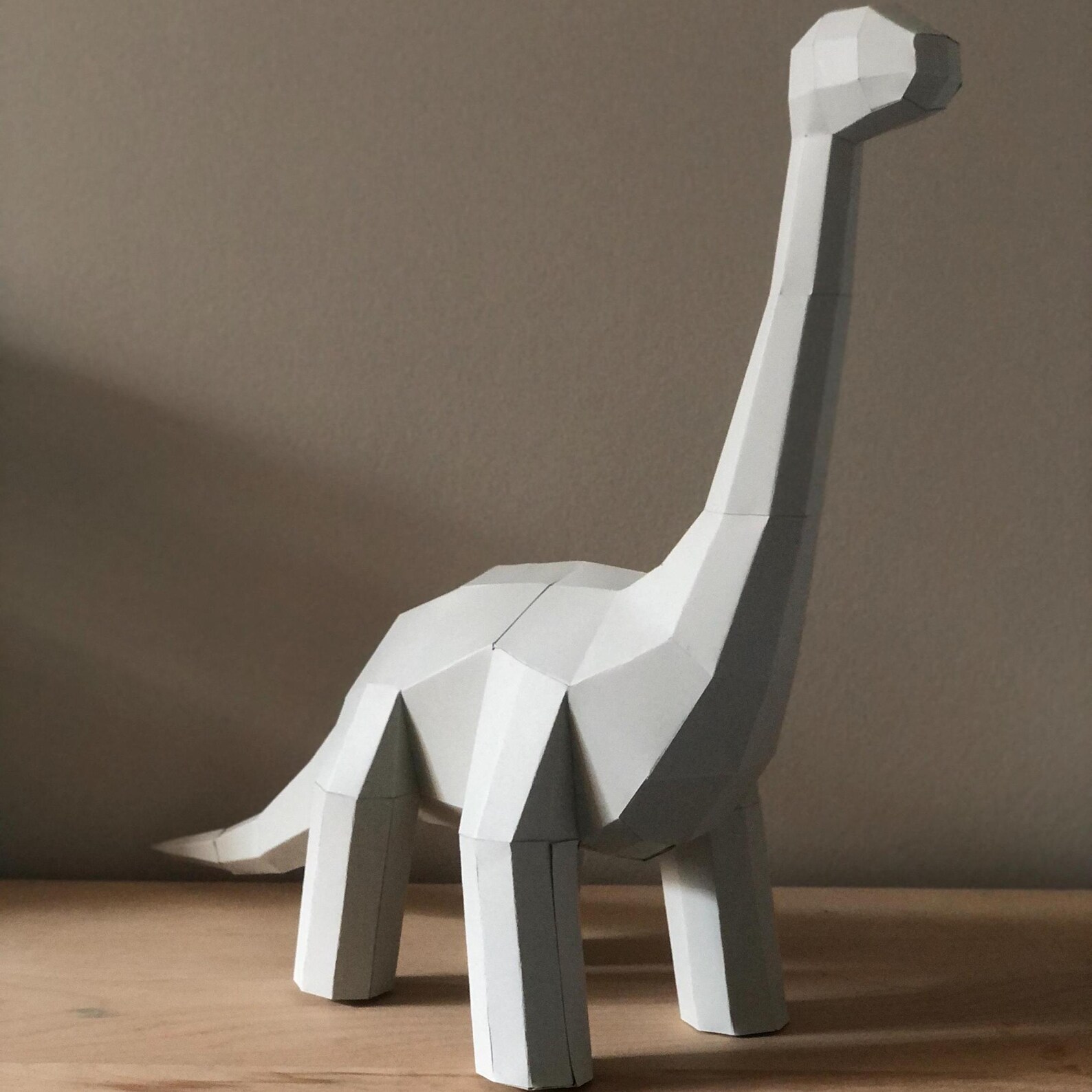 Brachiosaurus 3D Low Poly Papercraft Model Printable PDF Template DIY ...