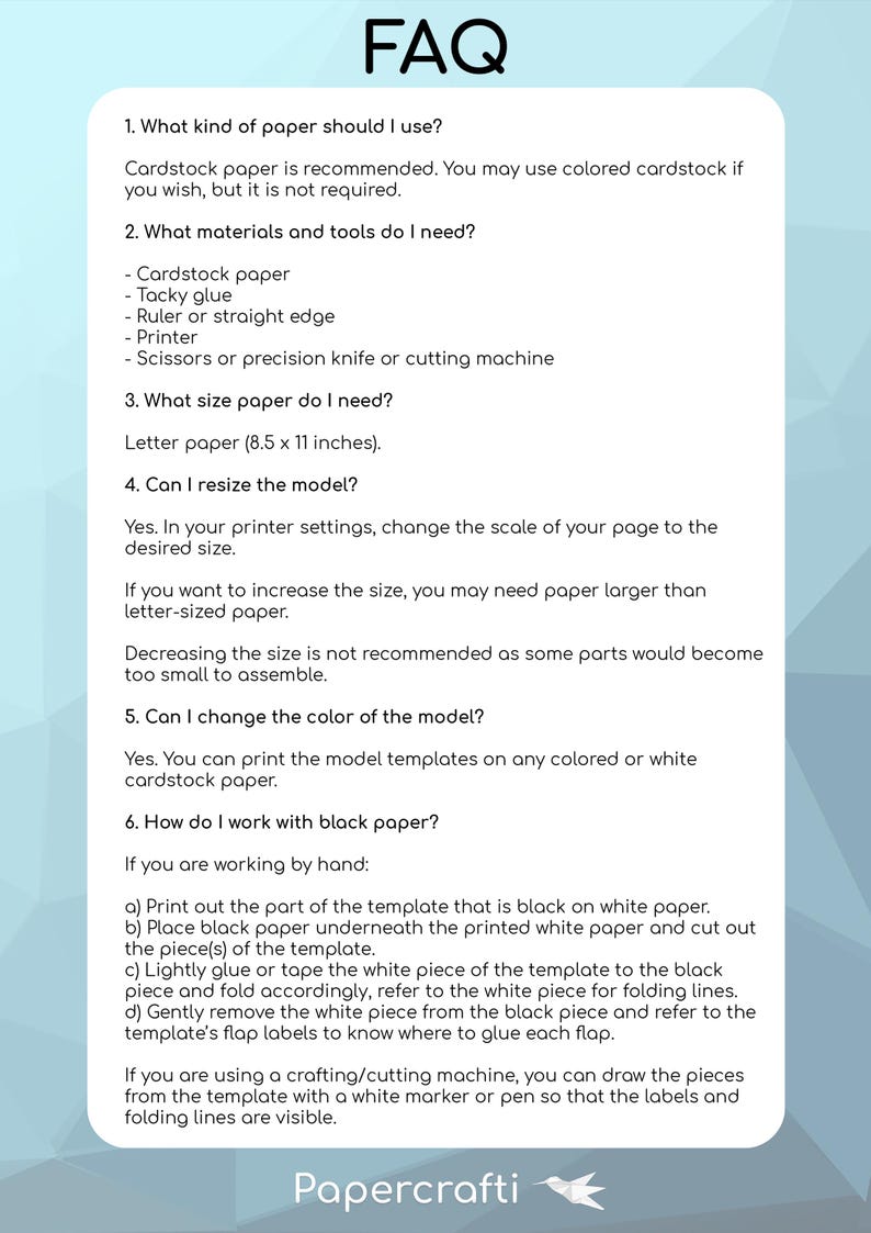 Goose 3D Low Poly Papercraft Model Printable PDF Template DIY Craft - Etsy