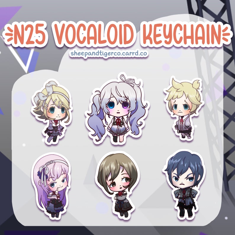 Project Sekai Nightcord Vocaloid Keychain - Etsy