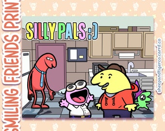 Shrimp Smiling Friends Cartoon Print Adult Swim - Etsy