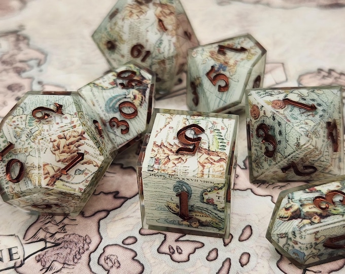 Map of the Kingdom Dice Set - Etsy