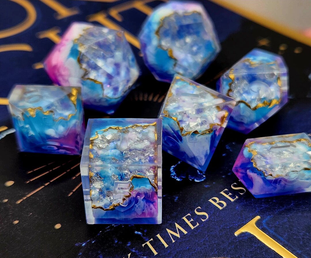 Shimmering Moonstone Dice Set - Etsy