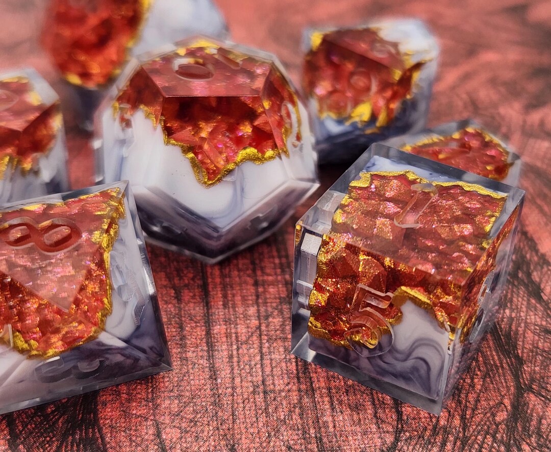 Royal Ruby Dice Set - Etsy