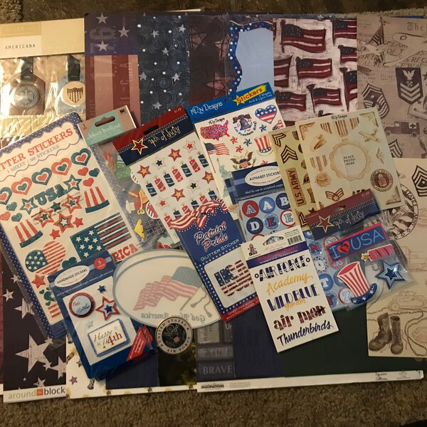 Patriotic Scrapbook - Etsy