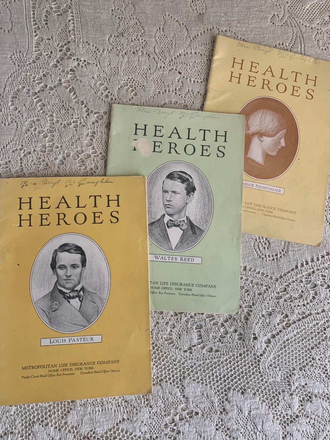 1920s Lot of 3 Health Heroes Vintage Books for Collage or Junk Journal ...