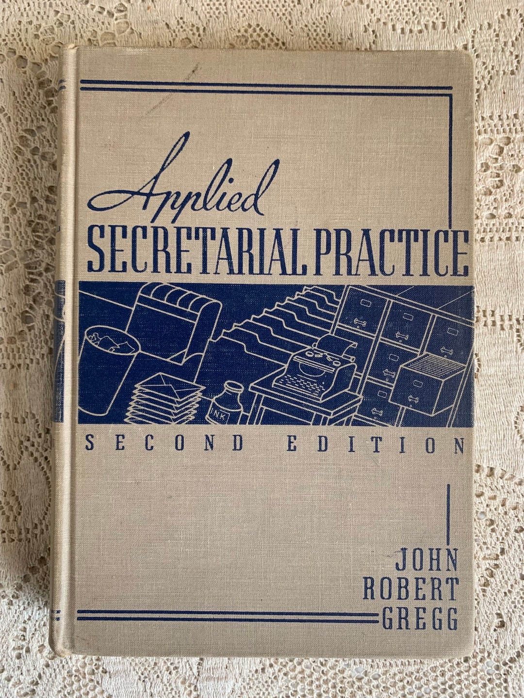 1941 Secretarial Practice Book Hardcover Vintage Book for Collage or ...