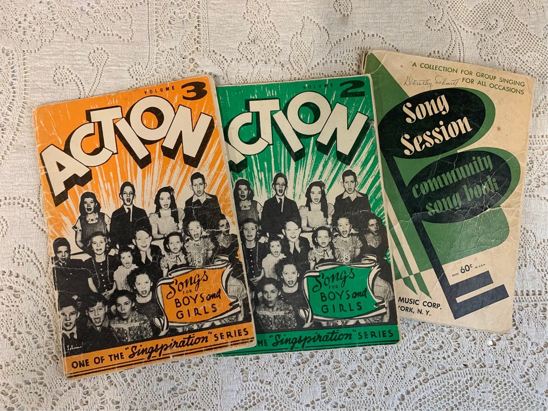1950s Lot of 3 Vintage Music Books for Collage or Junk Journal - Etsy