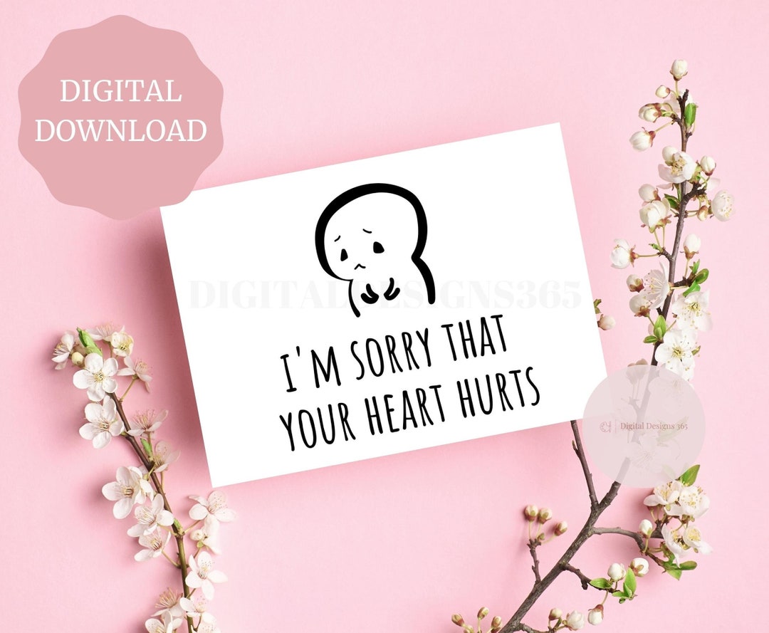 Sympathy Card, Funny Get Well Card, Get Well Soon, Bad Day Card, Funny ...