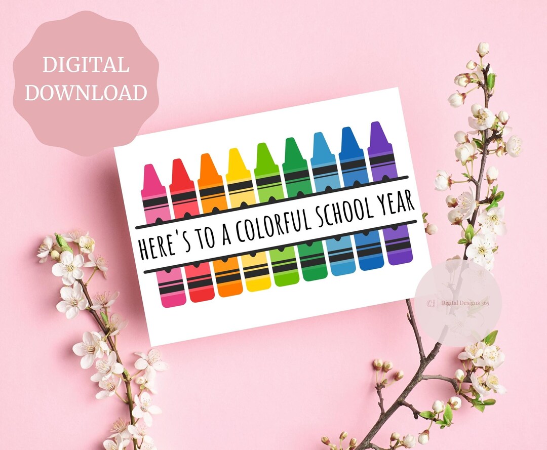 Back to School Card First Day of School Card Card for - Etsy