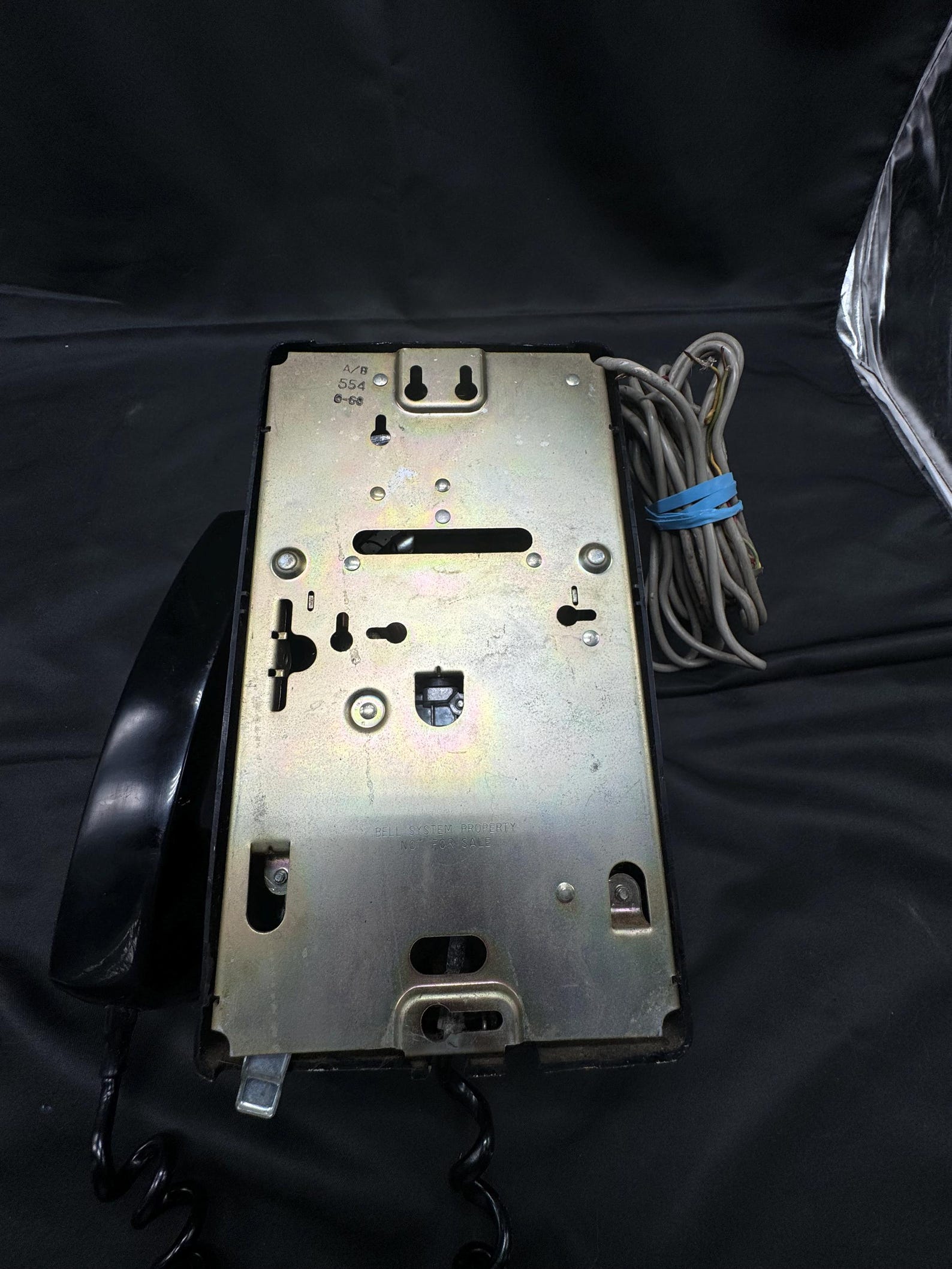 Vintage Black Bell Systems Western Electric 554 BMP Rotary Wall ...