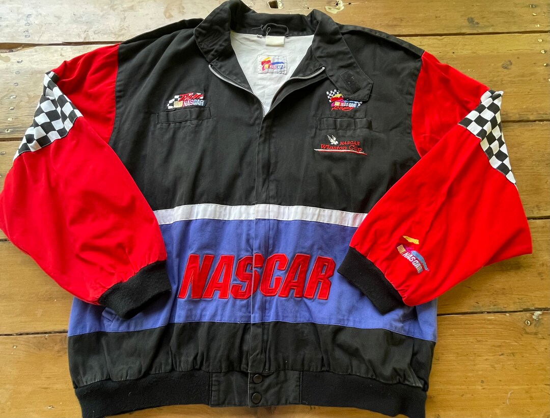 Rare 1990's Mens Team NASCAR Winston Cup Racing Jacket Size XXL - Etsy