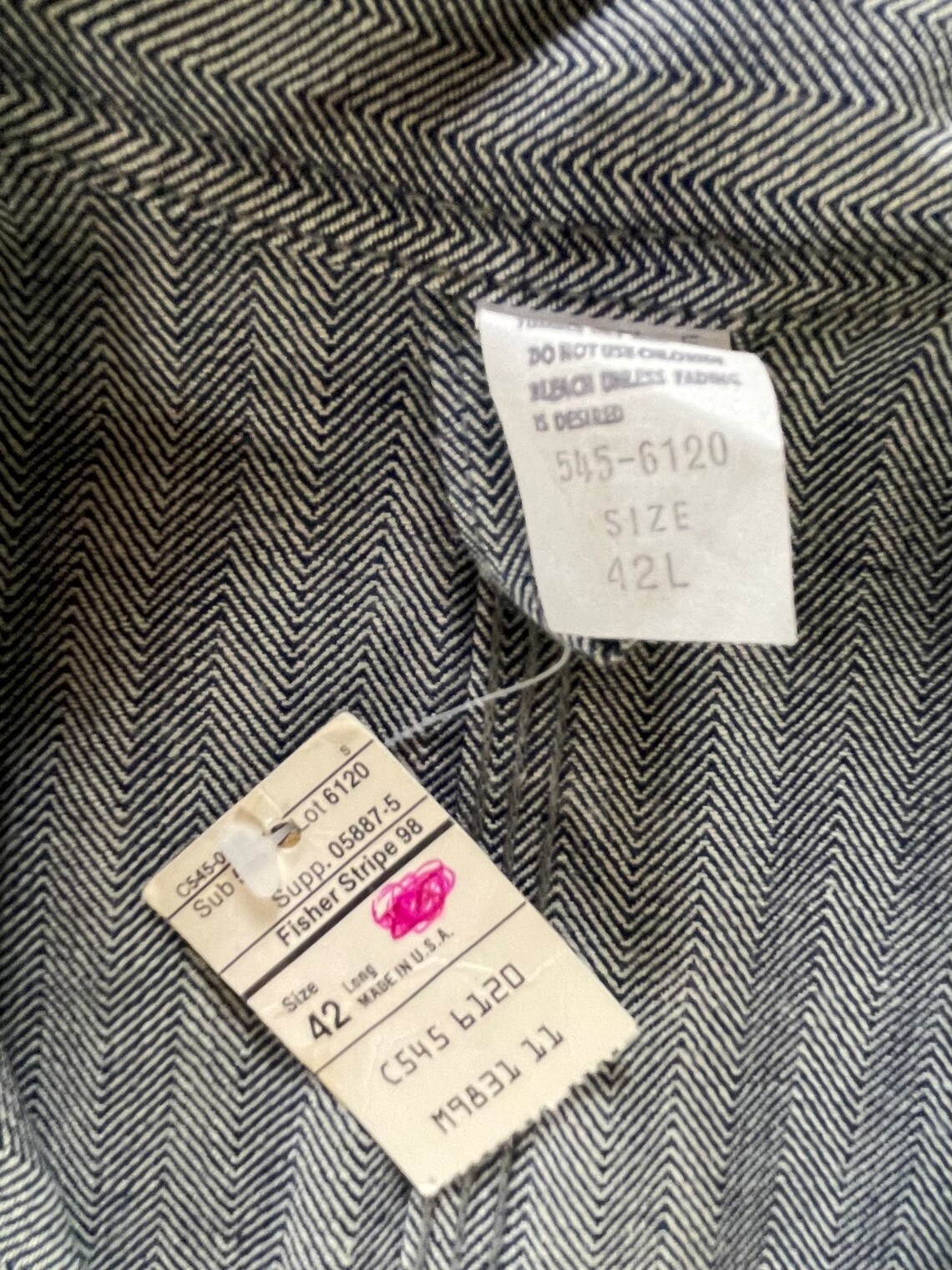 Vintage 1998 Big Mac Fisher Stripe Coveralls Size 42L NWT - Etsy