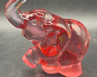 Fenton Glass Elephant - Etsy