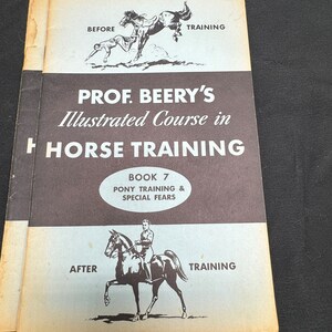 Vintage Prof. Beery's Illustrated Course in Horse Training Books 1 to 8 ...