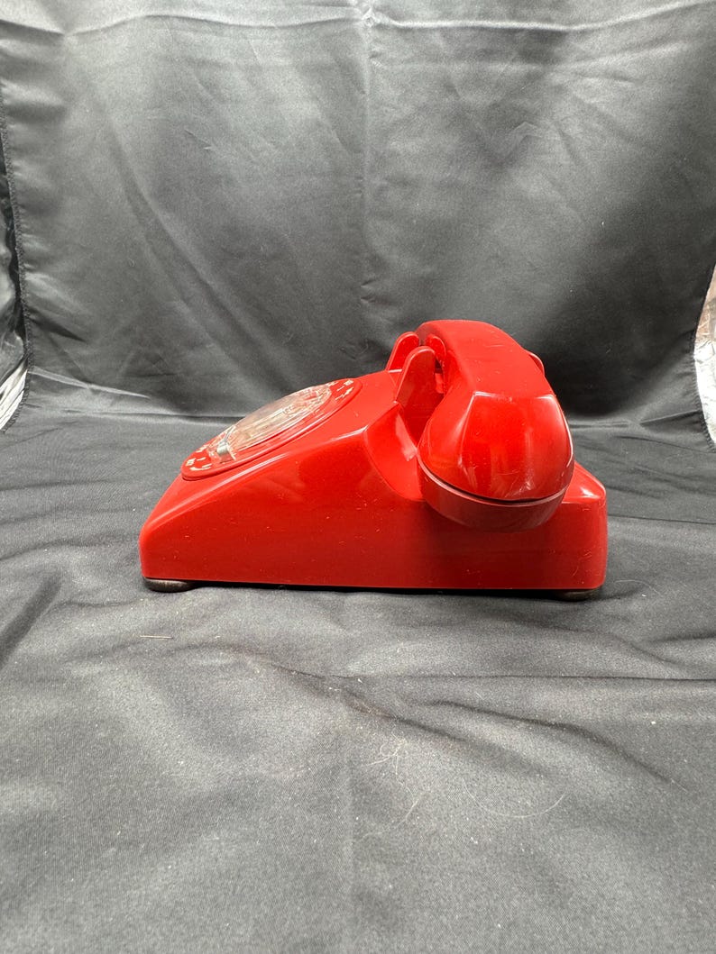 Vintage Red Western Electric Desk Telephone Works - Etsy