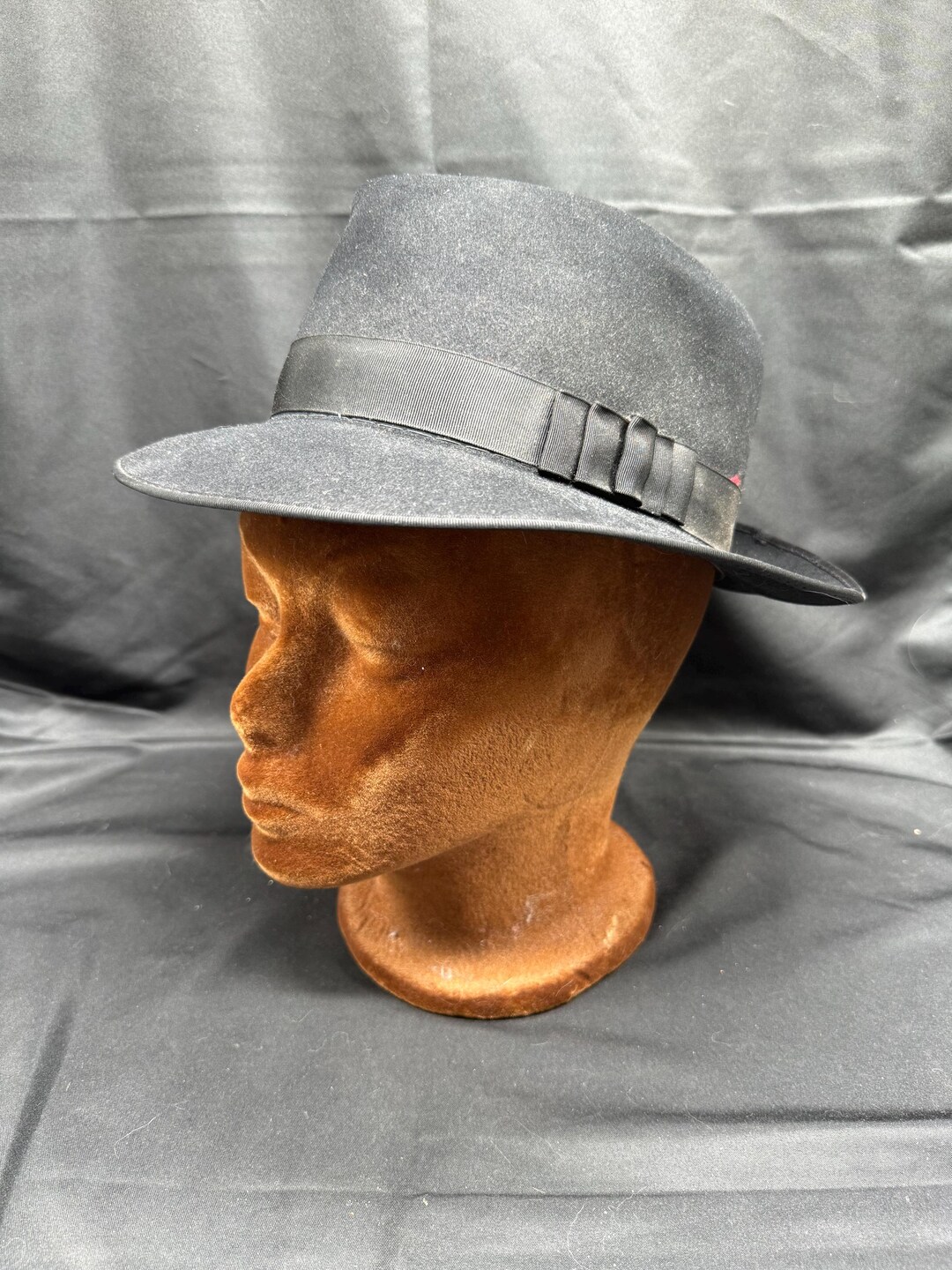 Vintage Black Wool Felt Wormser Supreme Quality Fedora Size 6 7/8 - Etsy
